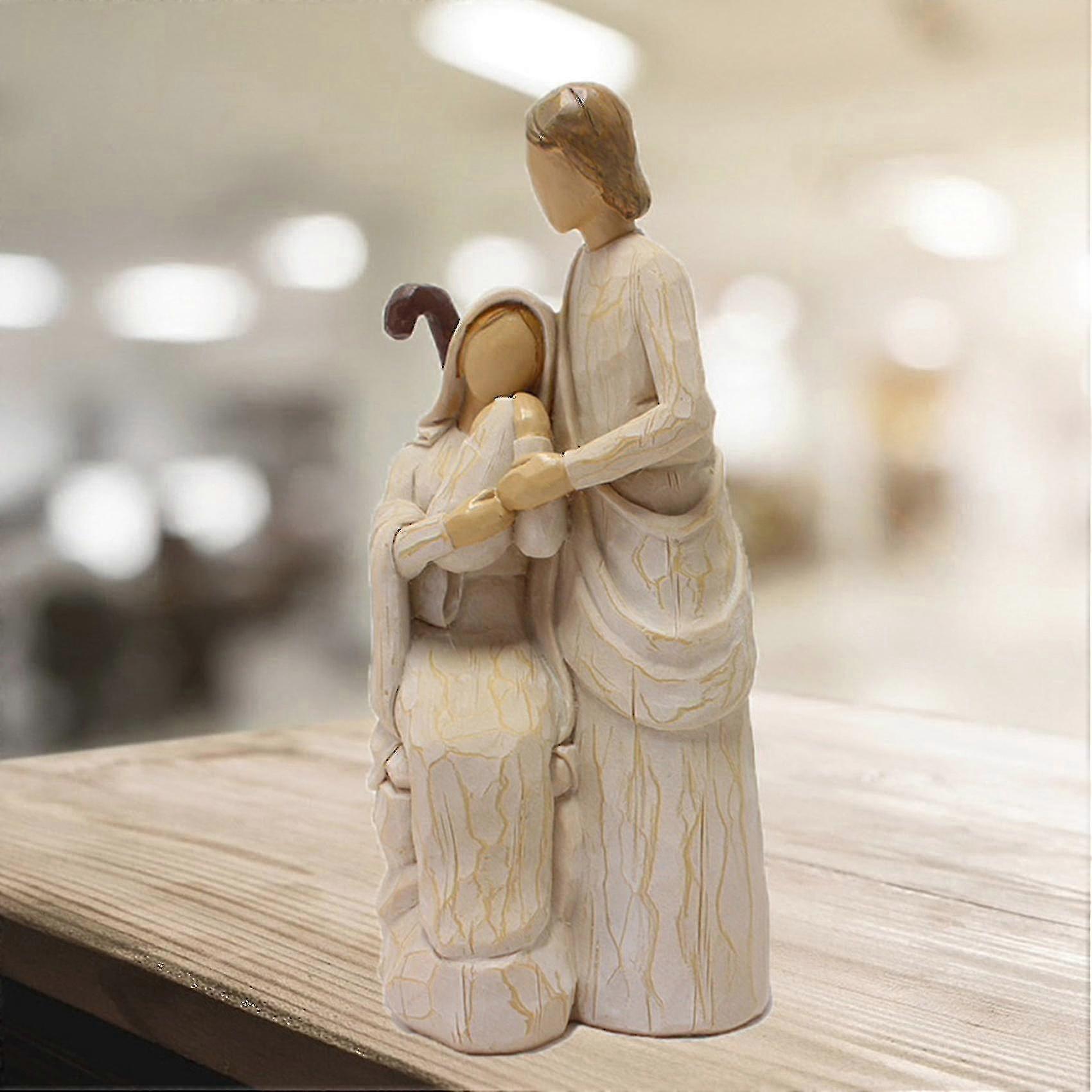 Holy Family Statues Jesus Mary Catholic Religious Figurine Home Decor ...