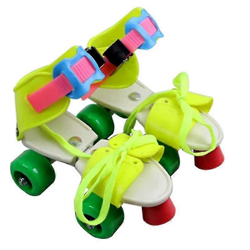Adjustable Children Roller Skates Double Row 4 Wheels Skating Shoes ...