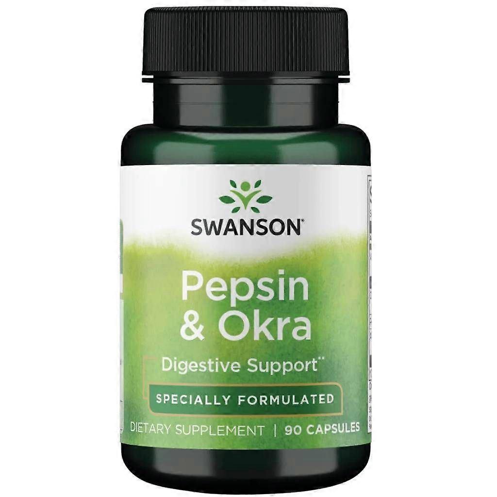 Swanson Pepsin & Okra Capsules 90 | Fruugo US