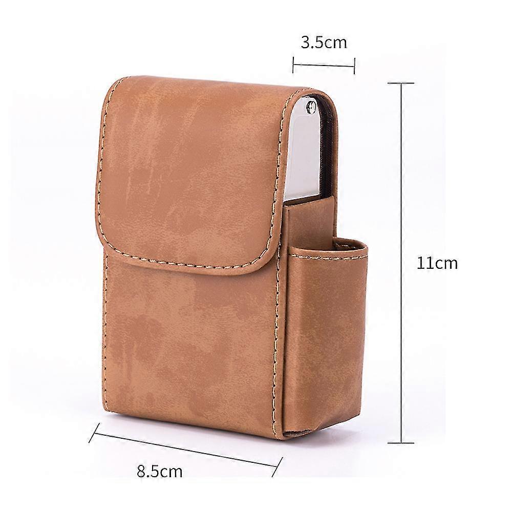 Cigarette Case Lighter Rack Tobacco Pu Leather Smoking Tool Cigarette ...