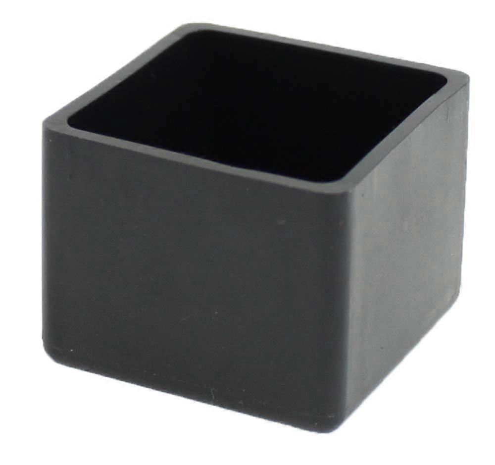 4pcs Square Rubber End Caps for Chairs, Tables, Furniture Legs (40mm ...