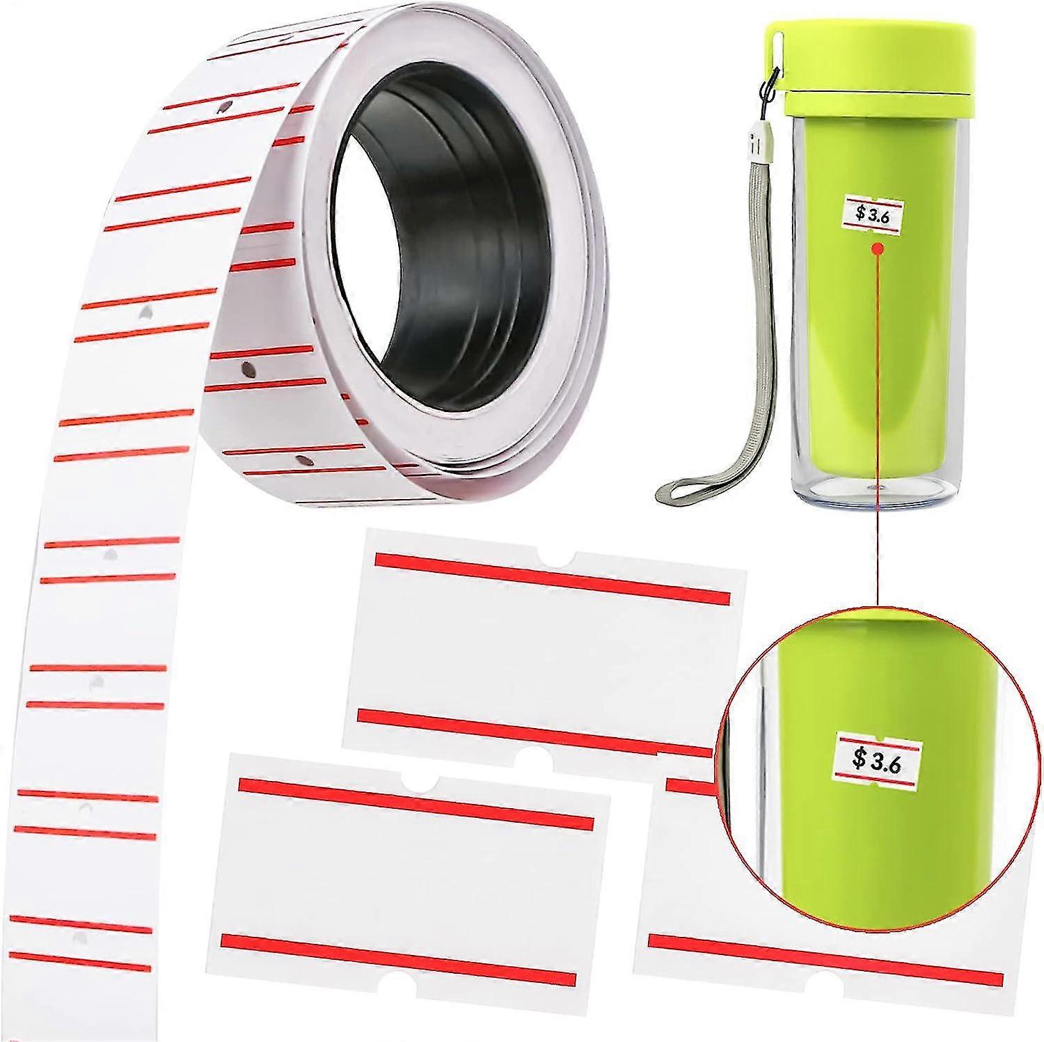 15000 Pcs 30 Rolls Price Machine Labels Paper, White Pricemarker Label ...