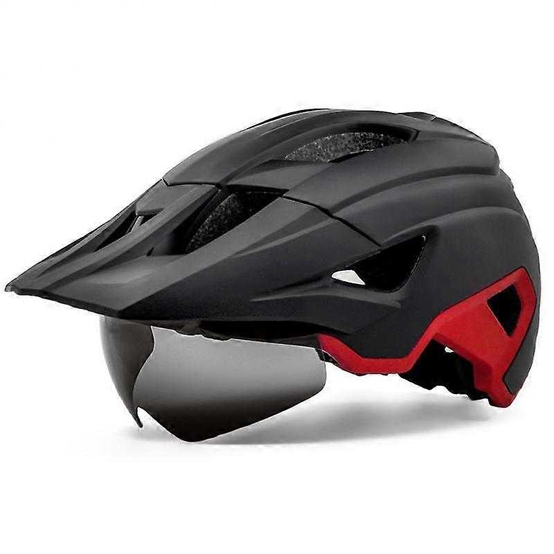 Mountain Road Bike Helmet Magnetic Goggles Helmet With Insect Net ...