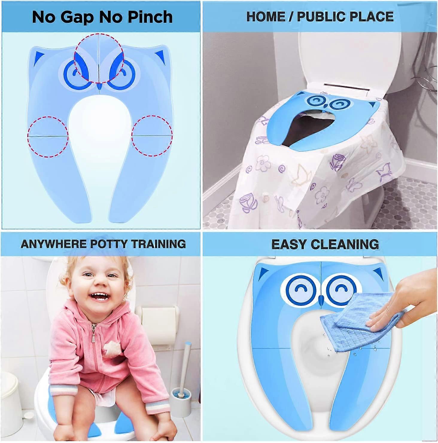 Foldable Travel Potty Seat for Toddlers & Kids, Portable Toilet Seat ...