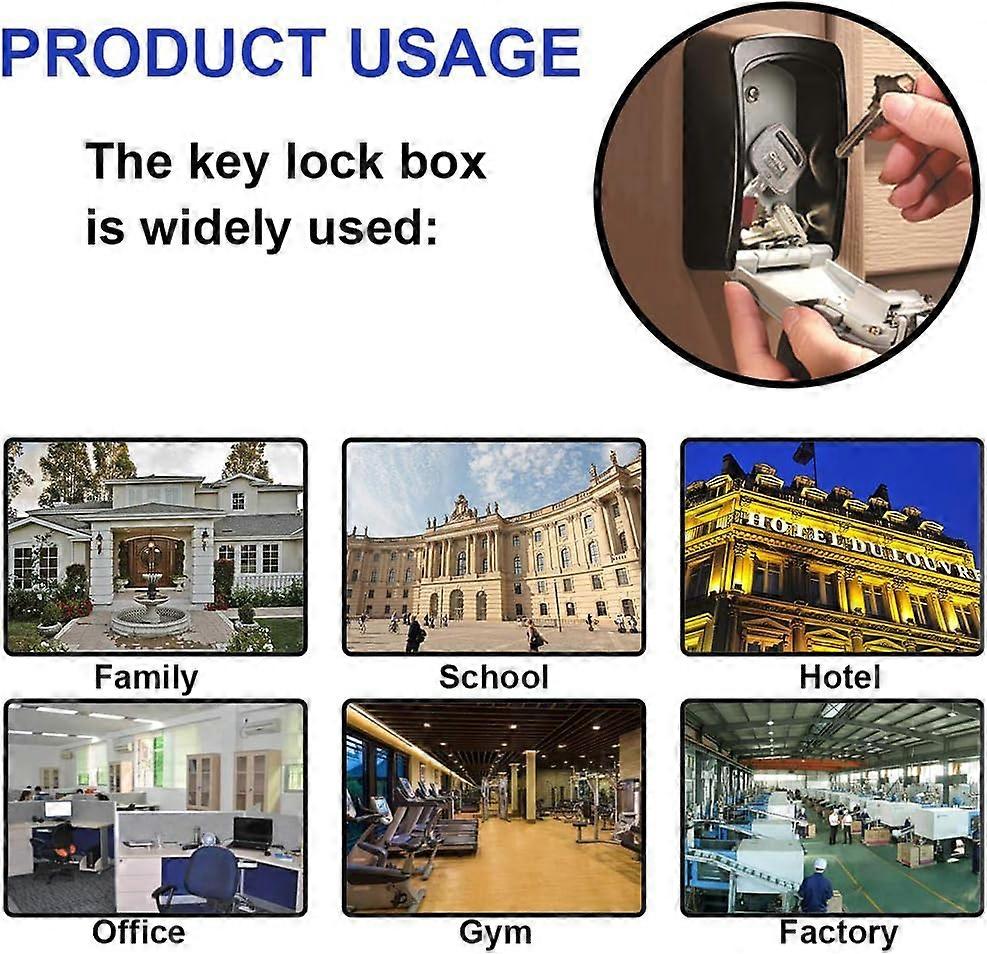 Key Safe Box, Premium Large Key Box, Key Safe Box with 4 Digit Code ...