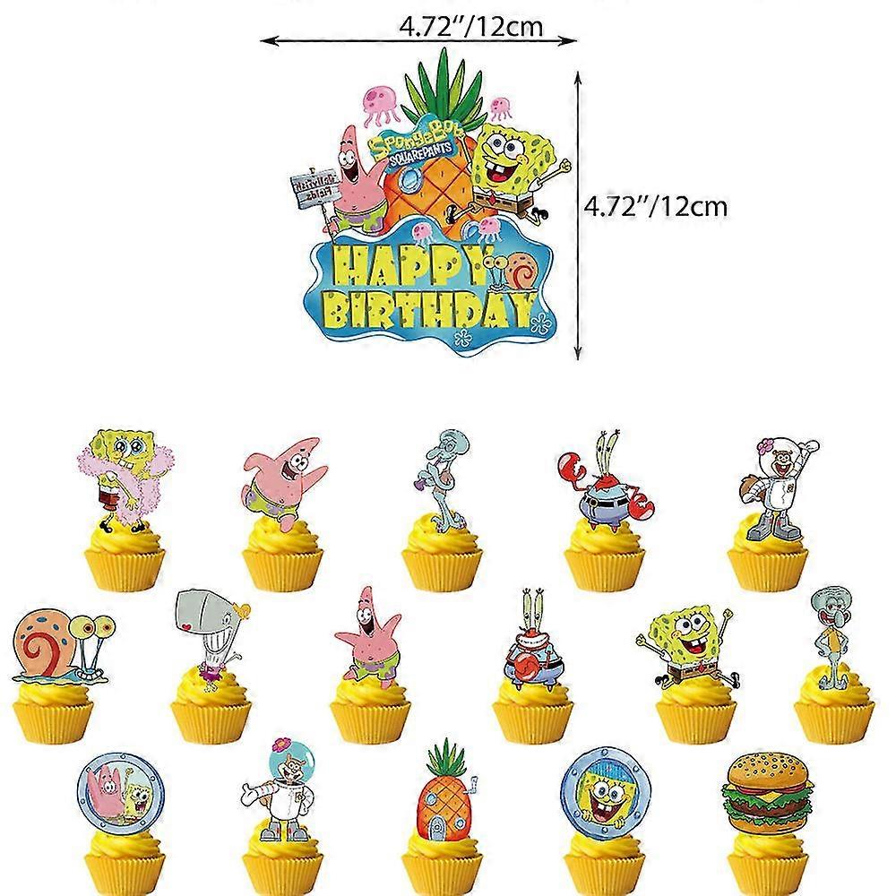 Spongebob Squarepants Theme Kids Cute Birthday Party Baby Shower ...