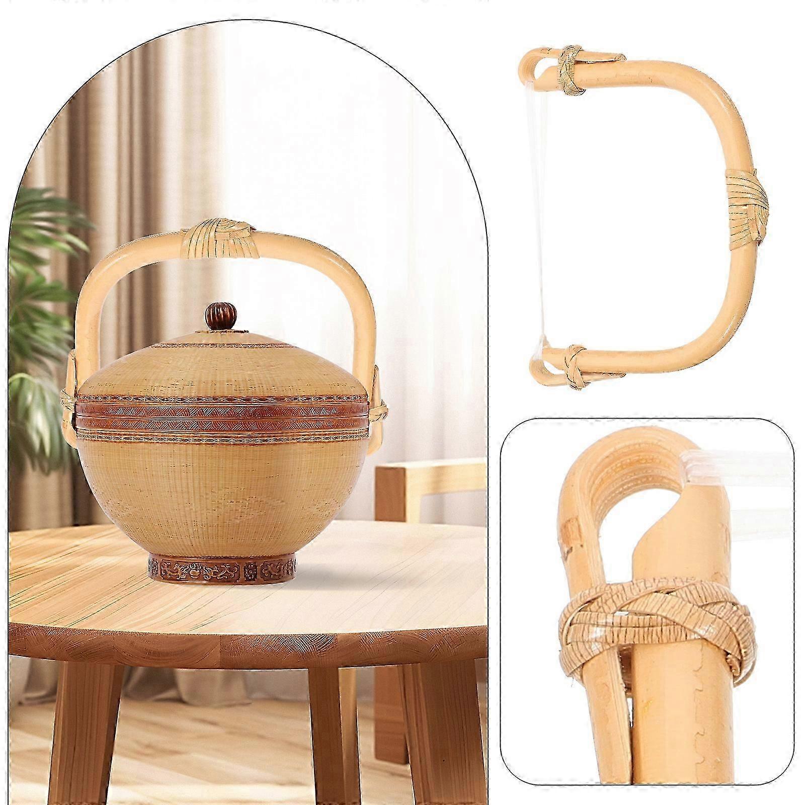 Tea Kettle Handle Teapot Bamboo Handle Replacement Anti-scald Teapot ...