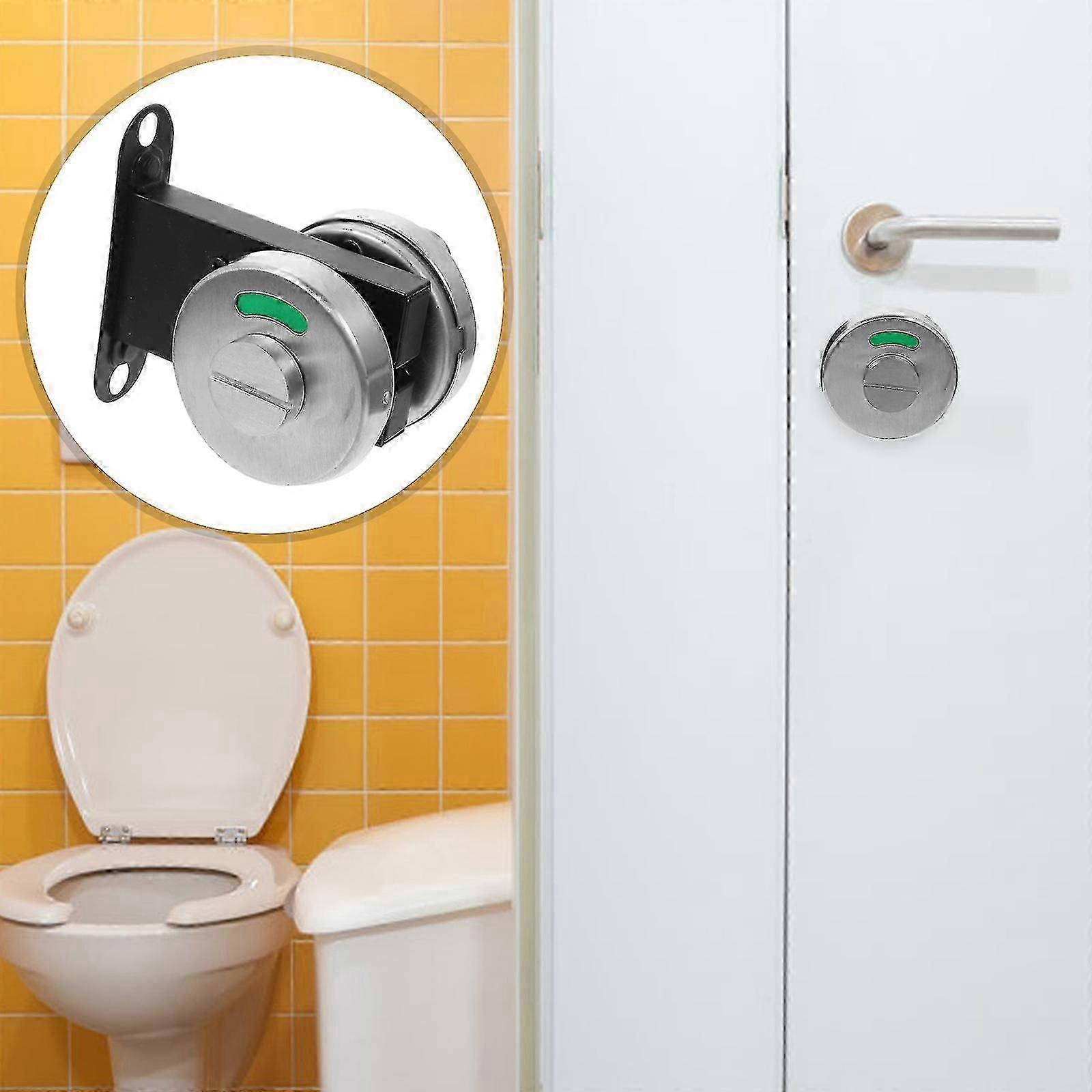 Bathroom Privacy Door Lock Green Red Indicator Shower Door Lock Latch ...