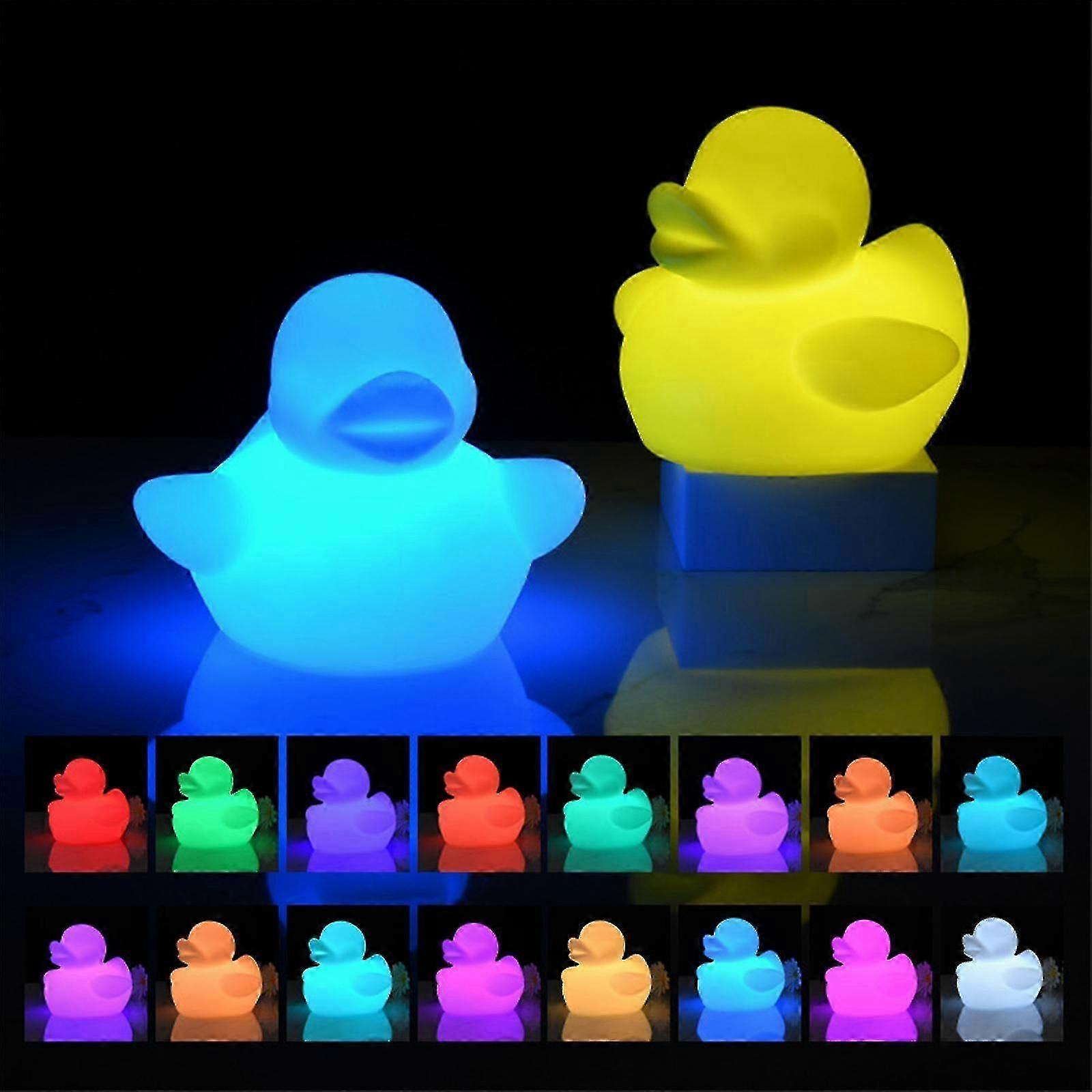 Floating Pool Lights, Led Glow Duck Bathtub Light, Rechargeble Night ...