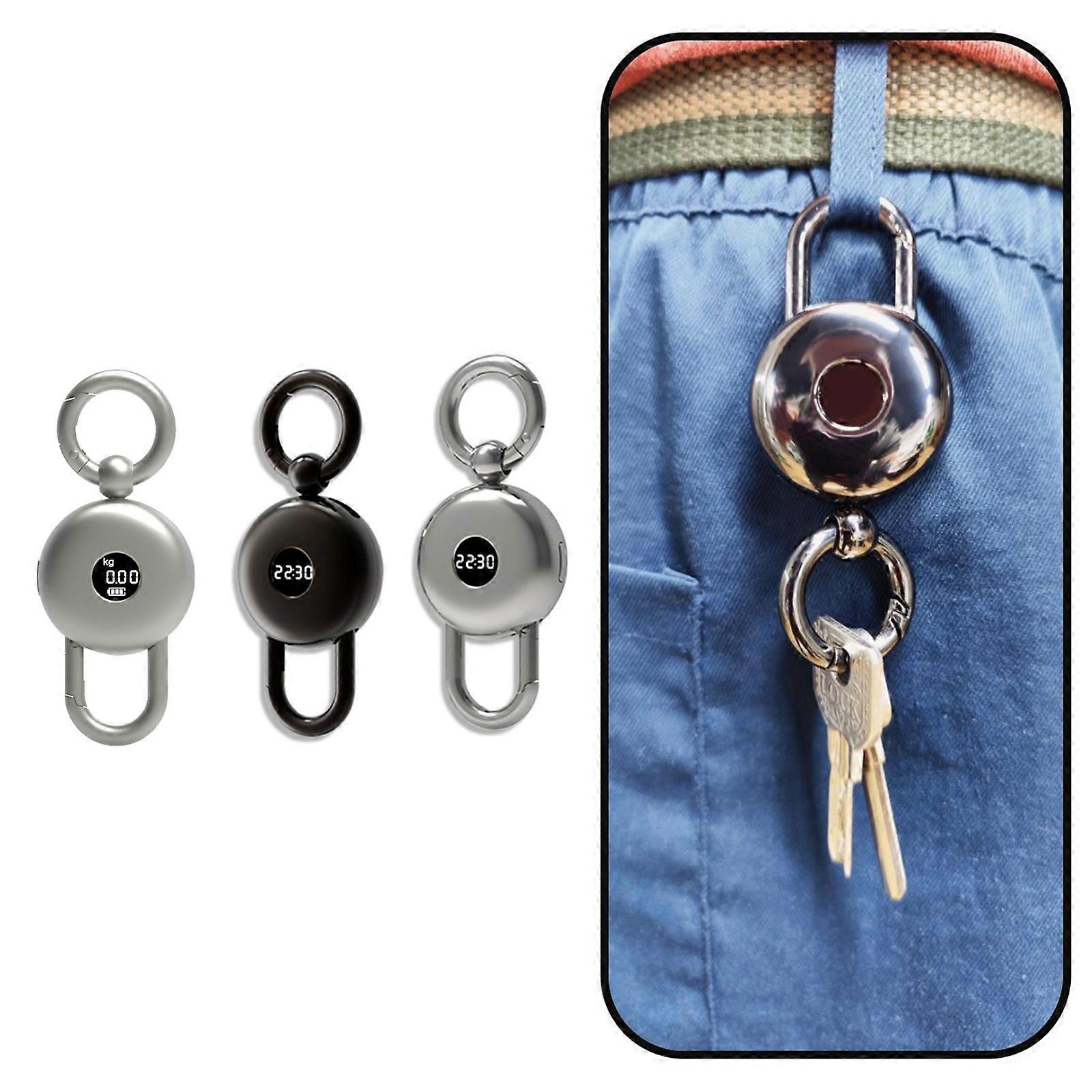 Pocket Sized Keychain Electronic Scale Alloy Construction Negative LCD ...