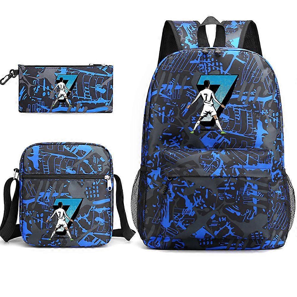 2025 Printed Backpack Set with Shoulder Bag and Pencil Case, Durable ...