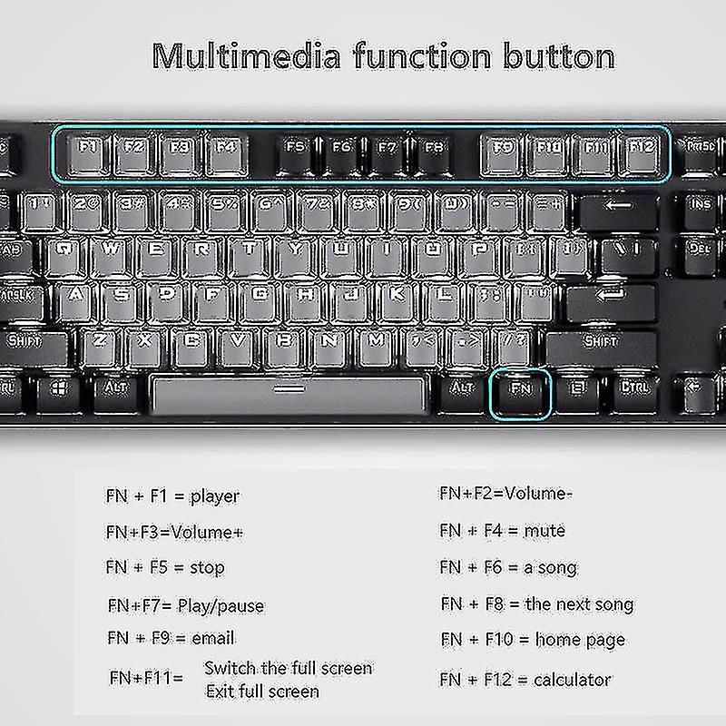 Usb Wired Keyboard Desktop Mechanical Keyboard Gaming Mechanical ...