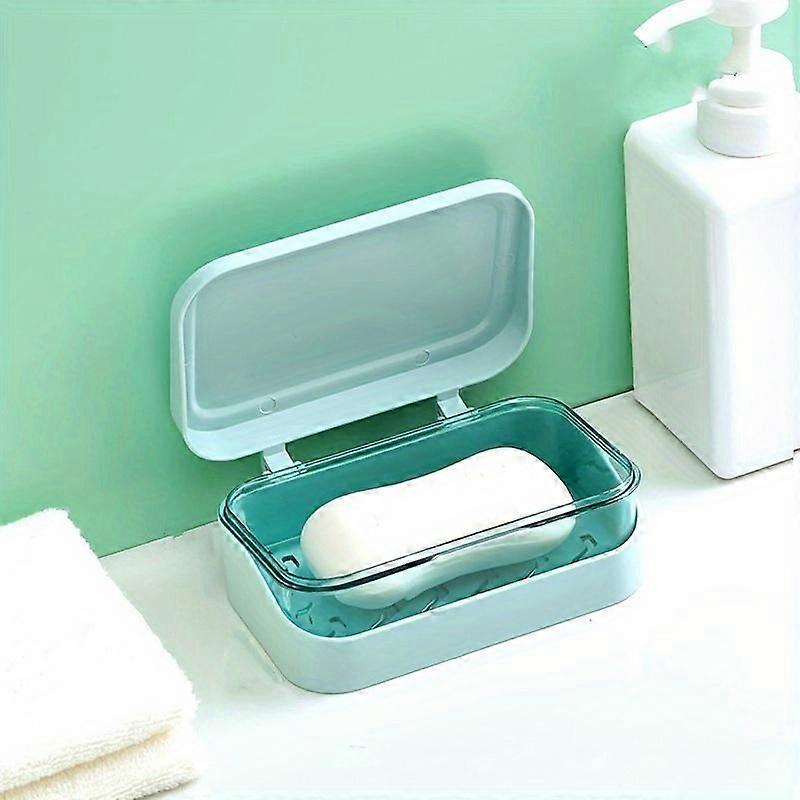 1pc Premium Soap Box with Drain Lid - Water-Resistant Storage Rack for ...