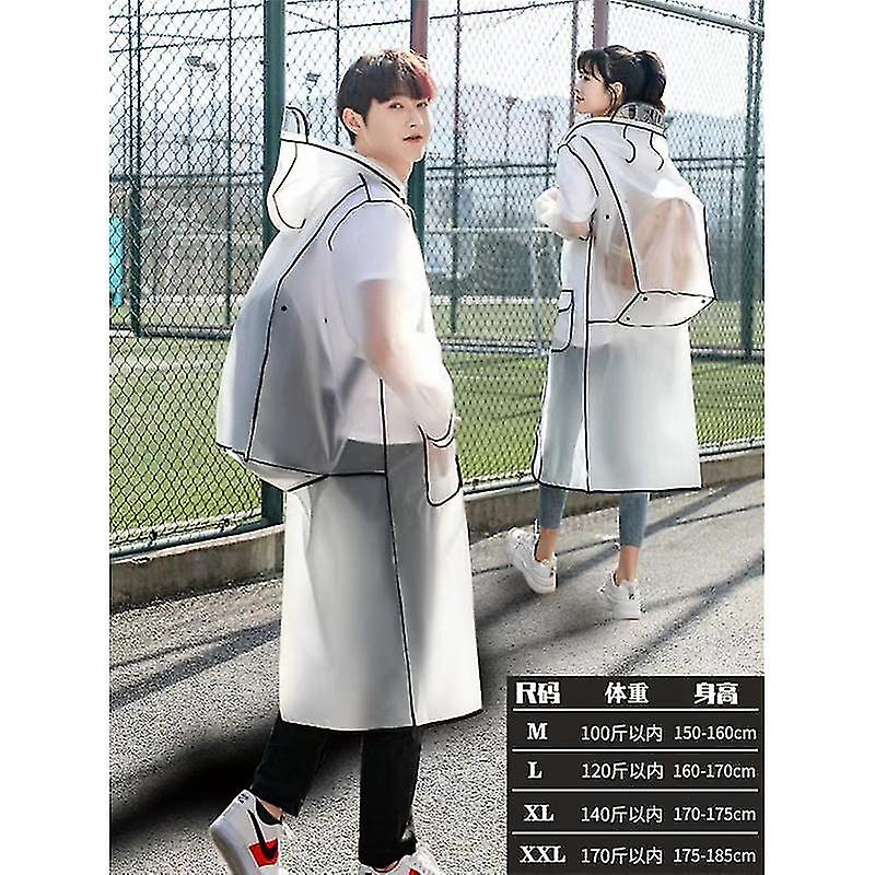 New Fashion Women Transparent Plastic Girls Raincoat Travel Waterproof ...