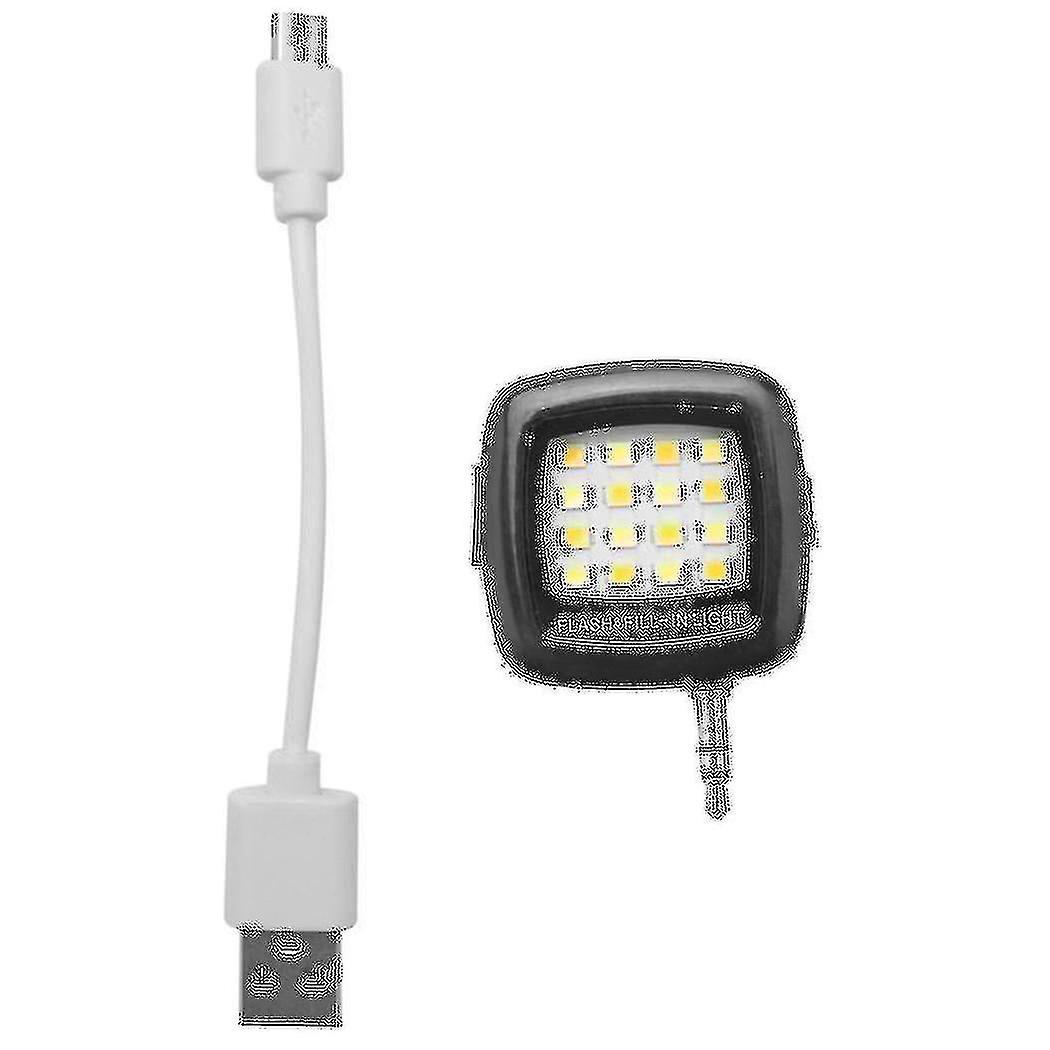 3.5mm Smart Selfie 16 Led Camera Flash Fill Light For Mobile Phone ...