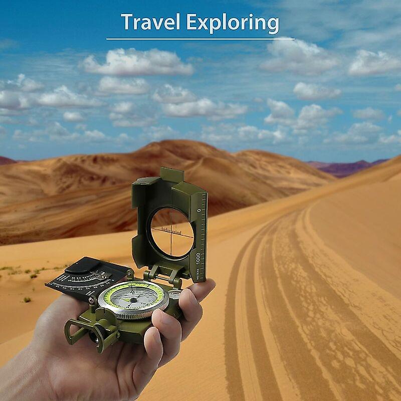 Professional Metal Military Compass Army Scales Geology Compass with ...