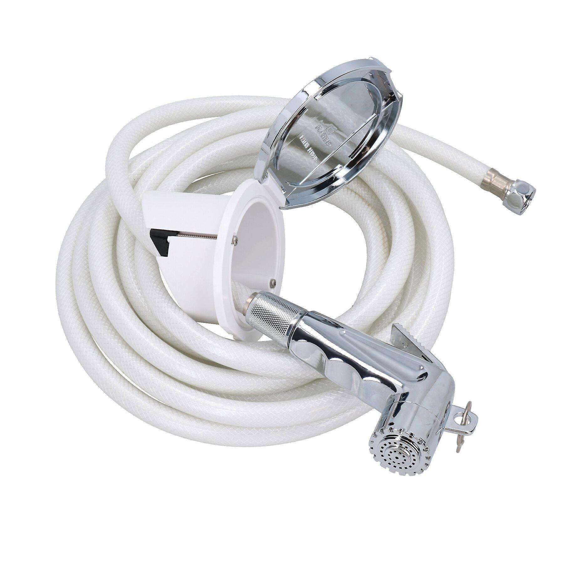 Chrome Outdoor Cockpit Transom Shower Kit Hose Head Boat Motorhome ...