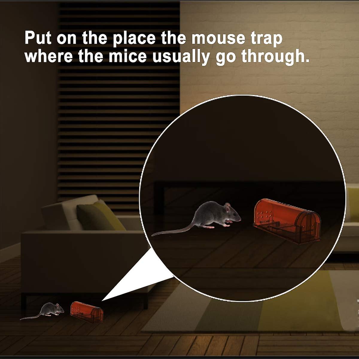 Mouse Trap, 2 Pack Small Humane Mouse Catcher Kid And Pet Safe Rodent ...