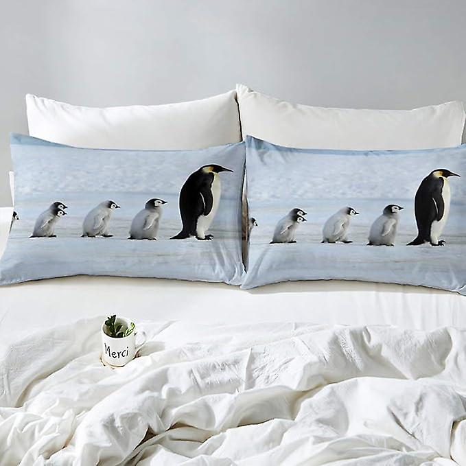 3d Cartoon Animals Penguin Bedding Set Penguin Duvet Cover Kids Teens ...