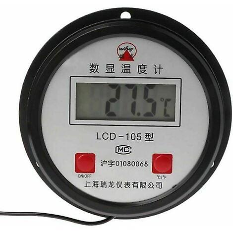 Industrial high temperature digital thermometer with 10 meter long ...