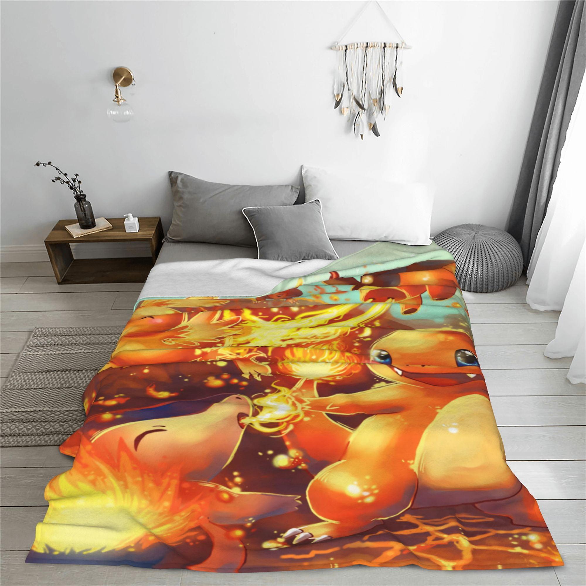 Charmander Cartoon Blanket for Kids Teenager Adult, Ultra Soft Cozy ...