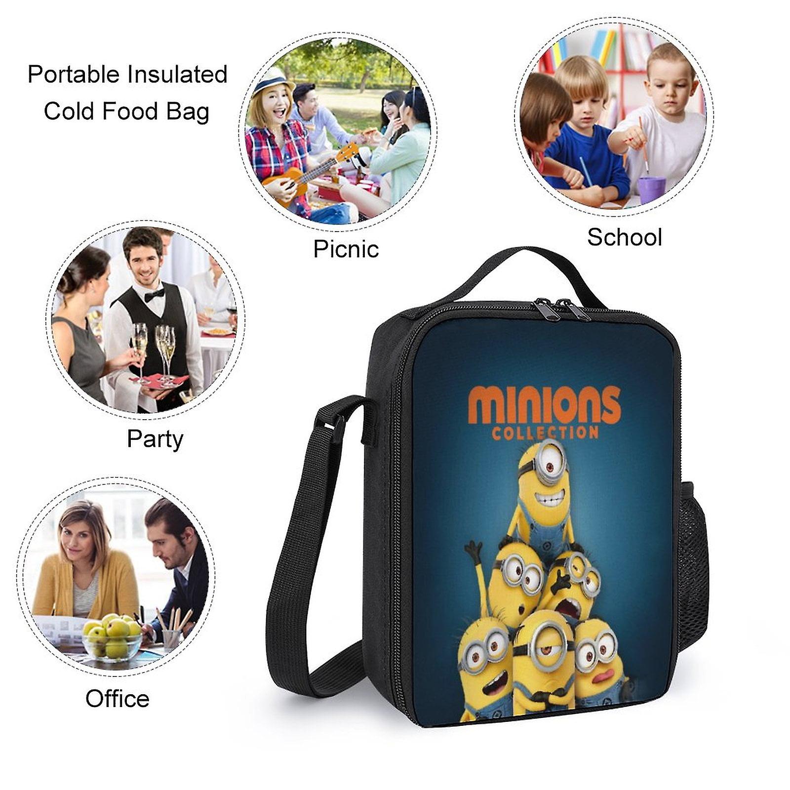 Minions Backpack Set Cartoon Backpacks with Pencil Case & Lunch Bag ...