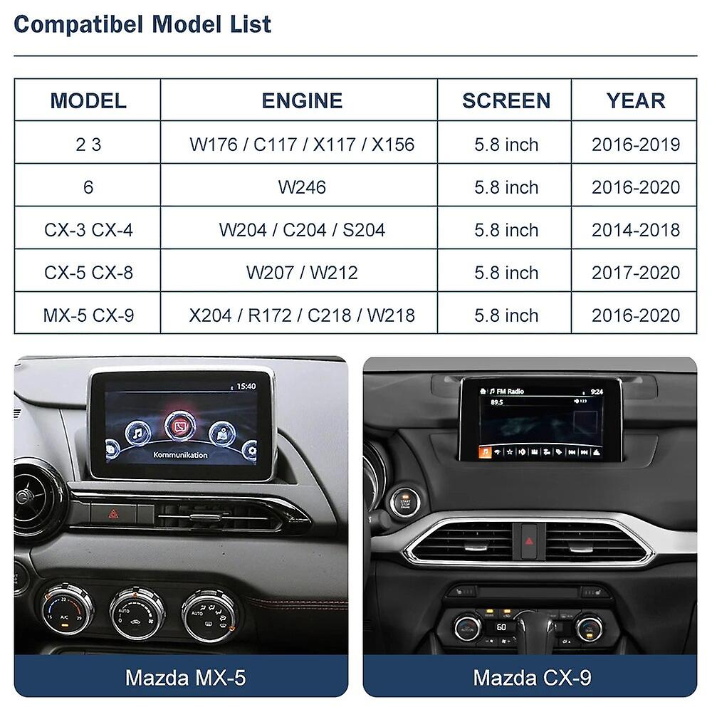 Wired Carplay Android Auto Usb Adapter For Mazda Mx-5/cx-9 Of 2016-2020 ...