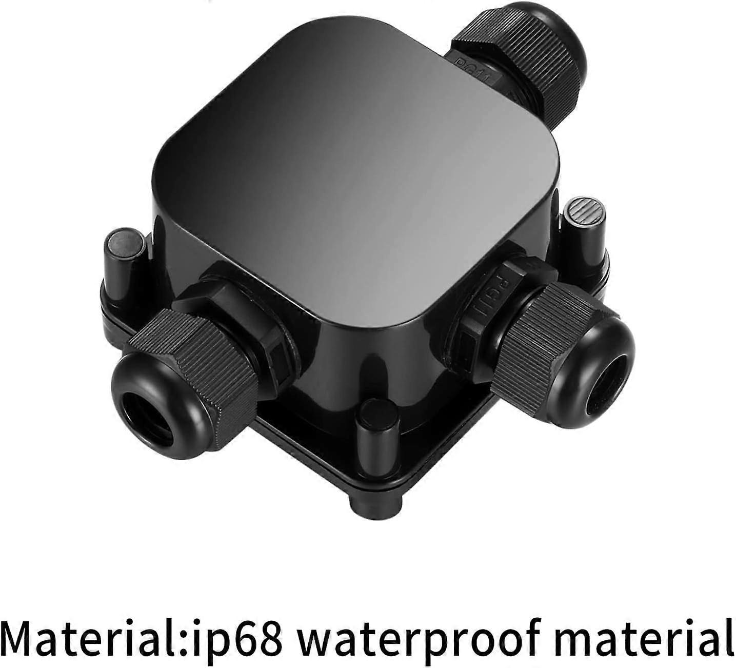 2 Pcs IP68 Waterproof Junction Boxes, 3-Way Cable Wire Connectors ...
