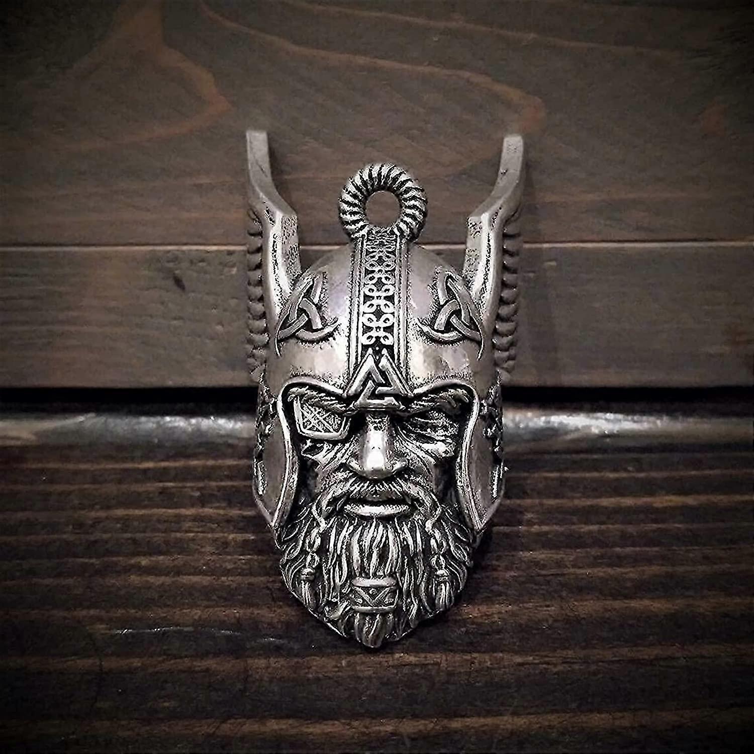 The Guardian Of The Viking God Of Odin,good Luck Charm,biker Gift,rides A Bell To Dispel Bad ...