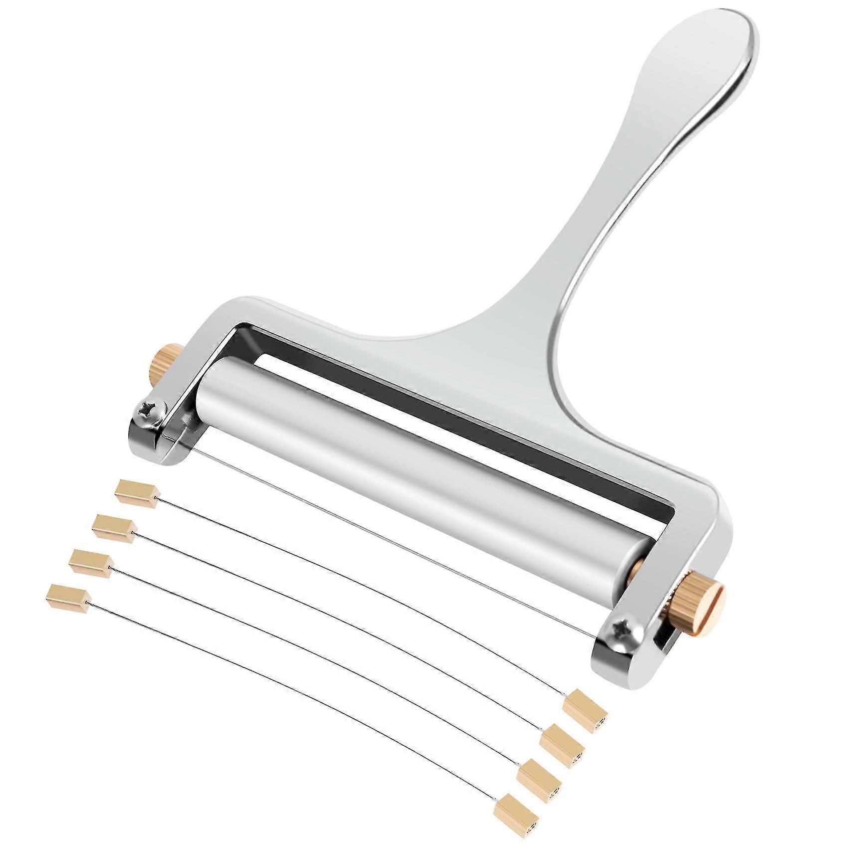 Cheese Slicer, Adjustable Thickness Heavy Cheese Slicers with Wire for ...