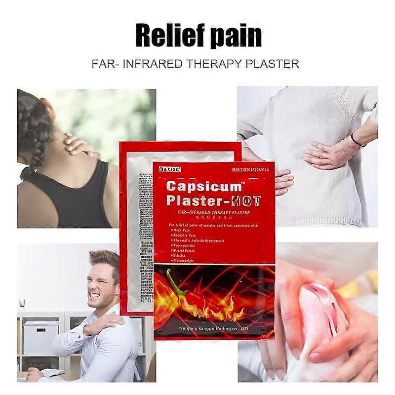 Capsicum Hot Pepper Pain Relief Plaster Back Neck Shoulder Chinese ...