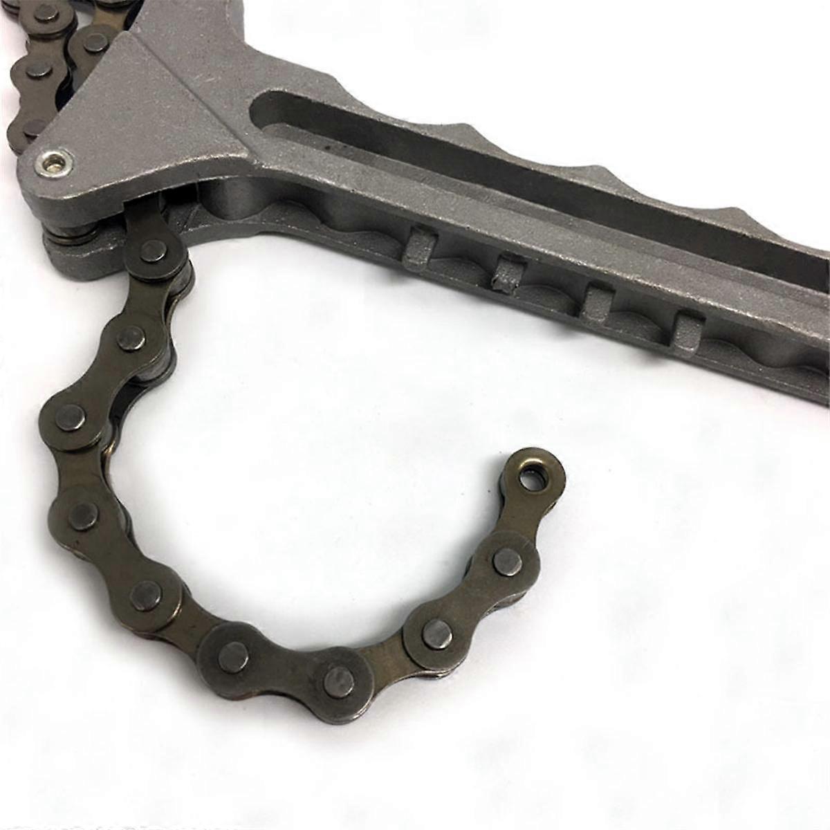 Automobile Engine Oil Filter Adjustable Chain Wrench for Key Oil Filter ...