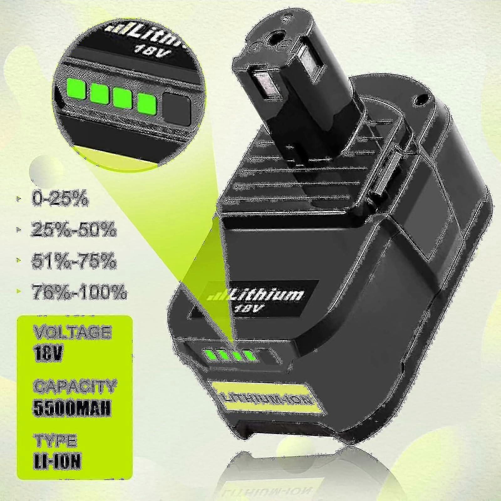 Battery case only2 Pcs 5-cell Nested 18v Battery Replacement Parts ...