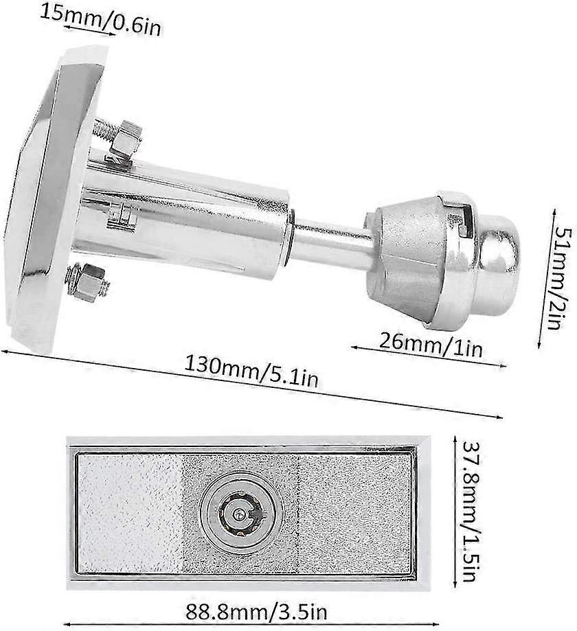 Vending Machine Lock, Universal Zinc Alloy Security Lock With Key For ...