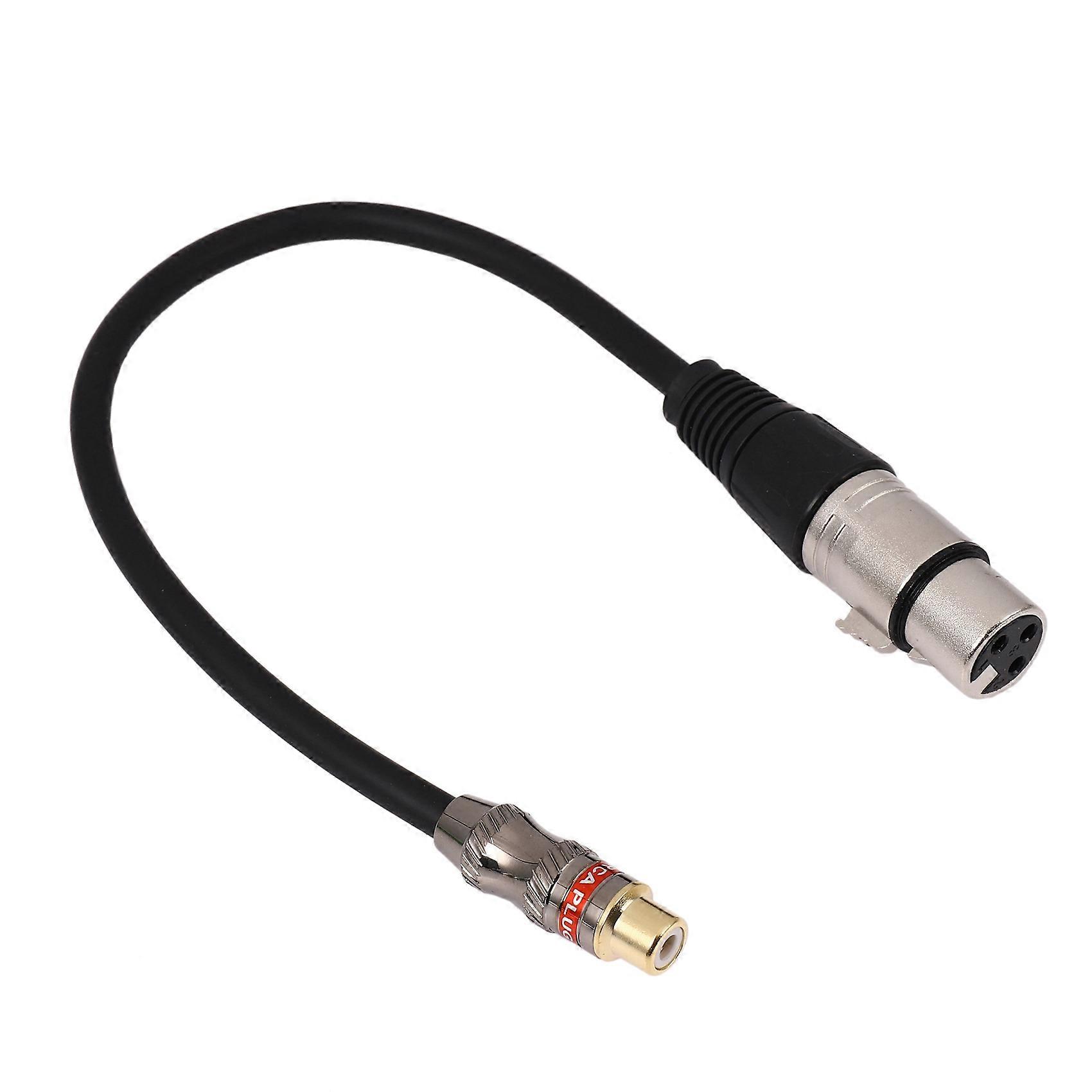 3 Pin Xlr Female To Female Jack Lead Audio Composite Extension Adapter ...