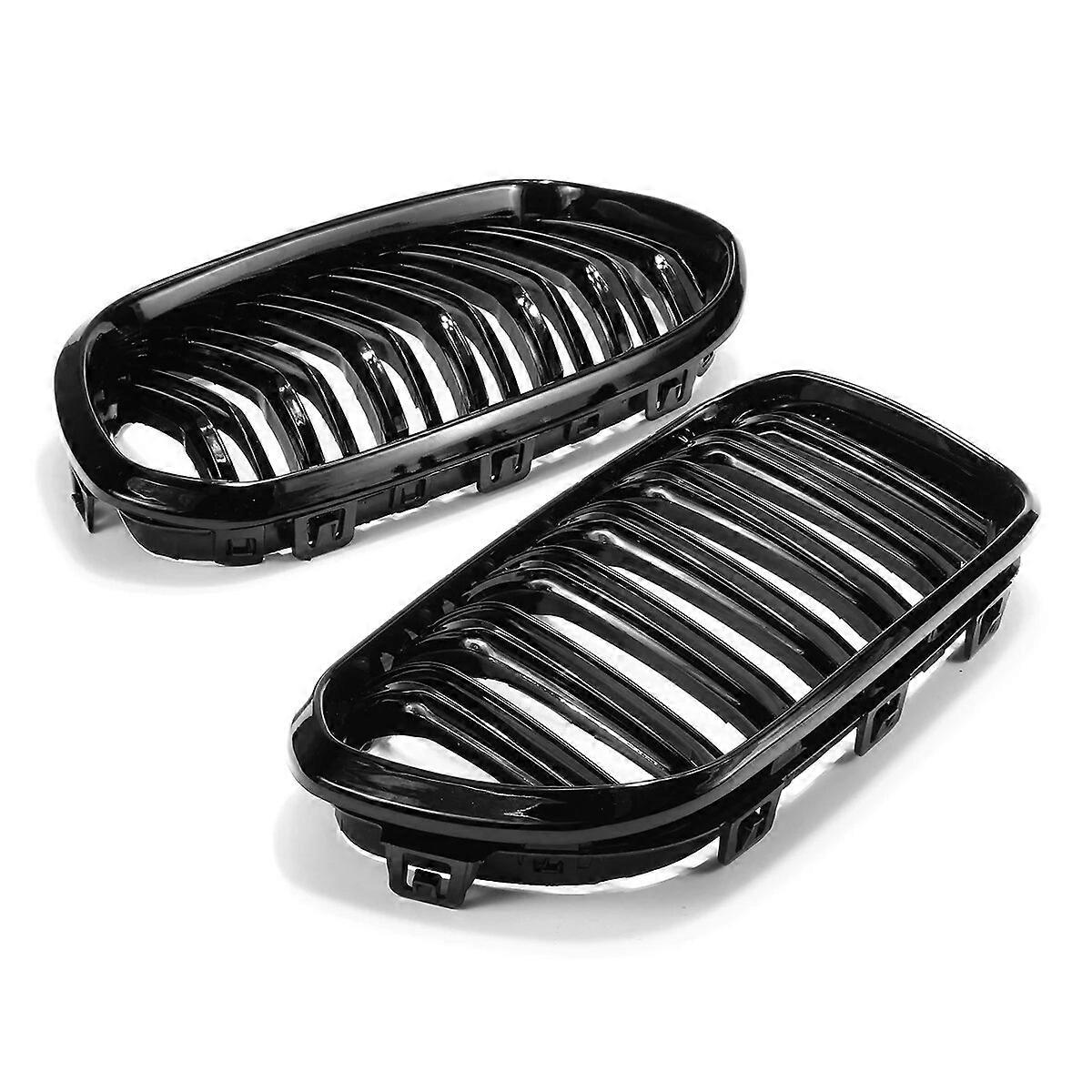 Double Slat Replacement Grille For BMW 1 Series F20 F21 LCI 120i 2015 2016 2017 Car Front Bumper ...