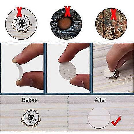 216 Pcs Pvc Self-adhesive Screw Hole Stickers, 21mm Screw Caps, For ...