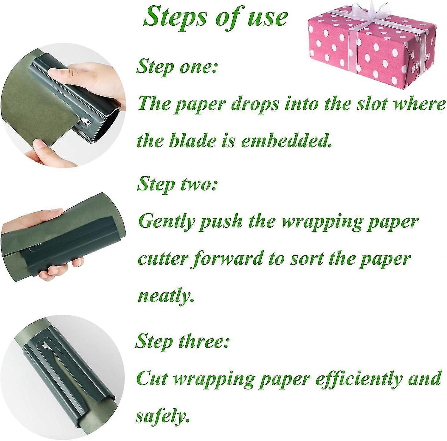 Wrapping Paper Cutter, 2pcs Gift Wrap Cutter, Christmas Wrapping Paper ...