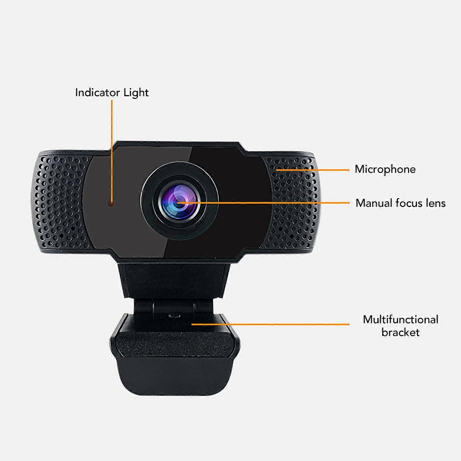 USB Computer Camera 4K HD Plug and Play Variable Focus PC Webcam with ...