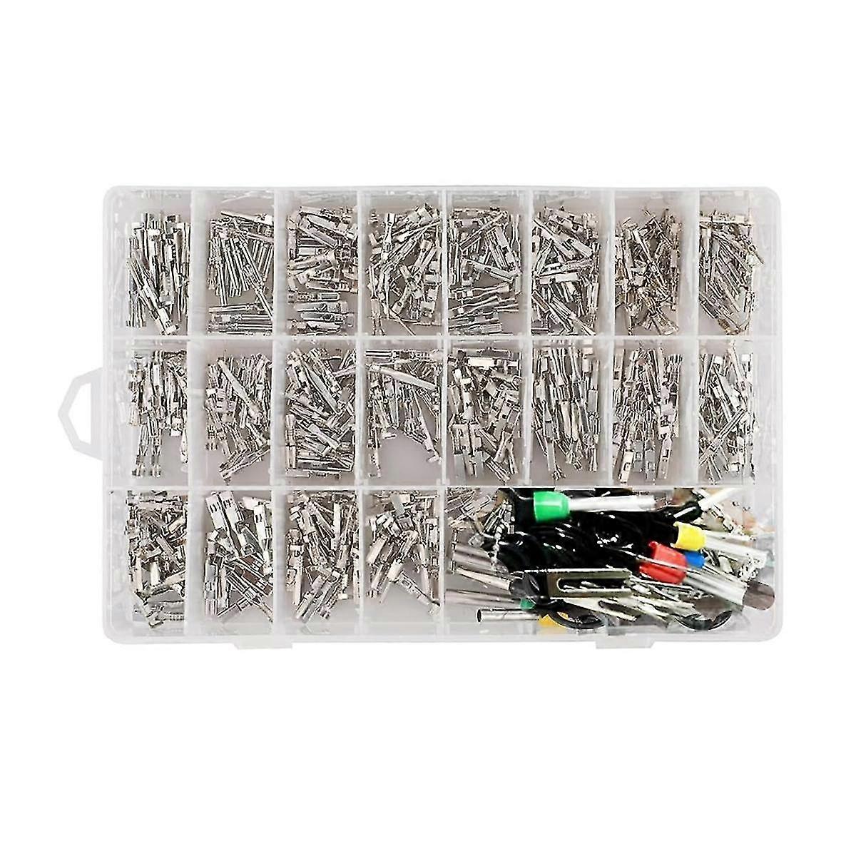 340pcs 1/1.5/1.8/2.2/2.8/3.5mm Terminal Pins Wire Harness Pin Male ...