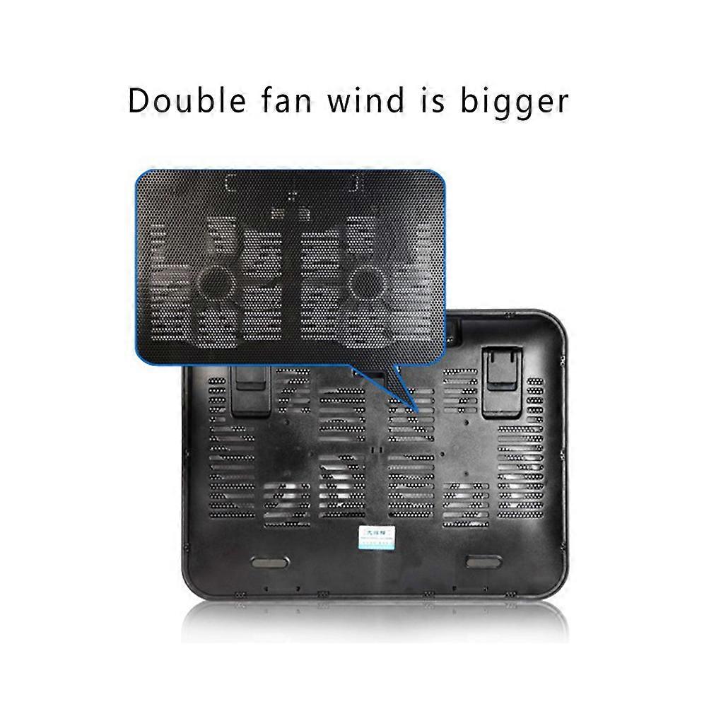 14 inch Notebook Cooler 5v Dual Fan USB External Laptop Cooling Pad ...