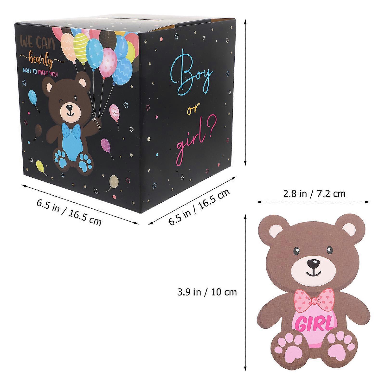 1 Set Gender Reveal Ideas Gender Reveal Box With Lid Gender Reveal ...