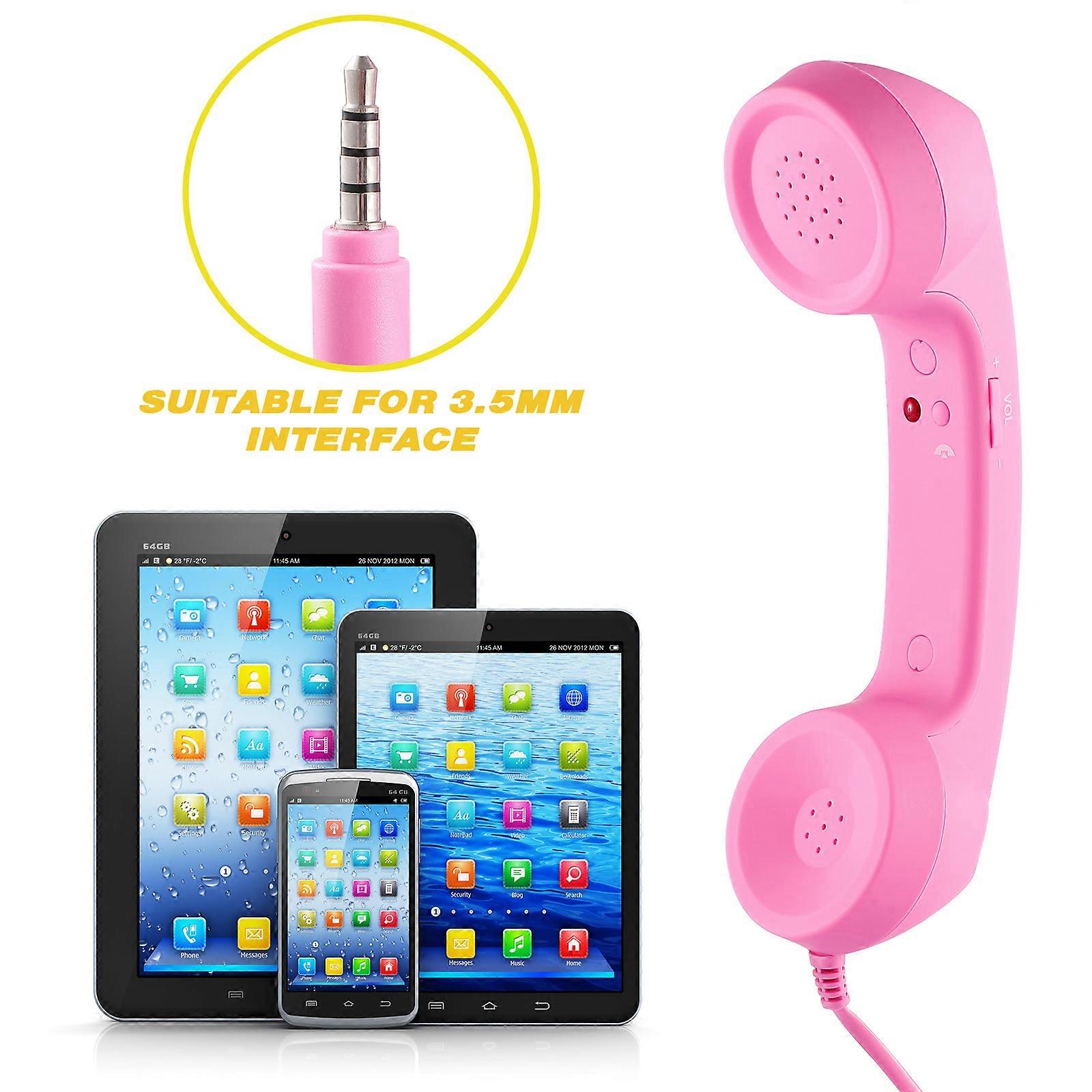 UKCOCO Cellphone Retro Handset 3.5MM Smart Phone Receiver Old Style ...