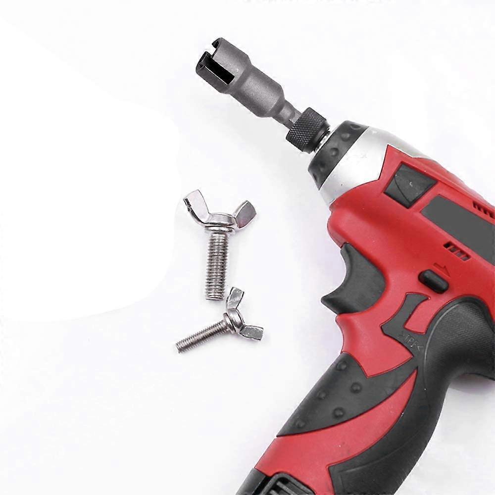 Pcs Wing Nut Driver Set 1/4 inch Steel Hex Shank Socket Wrenches for ...