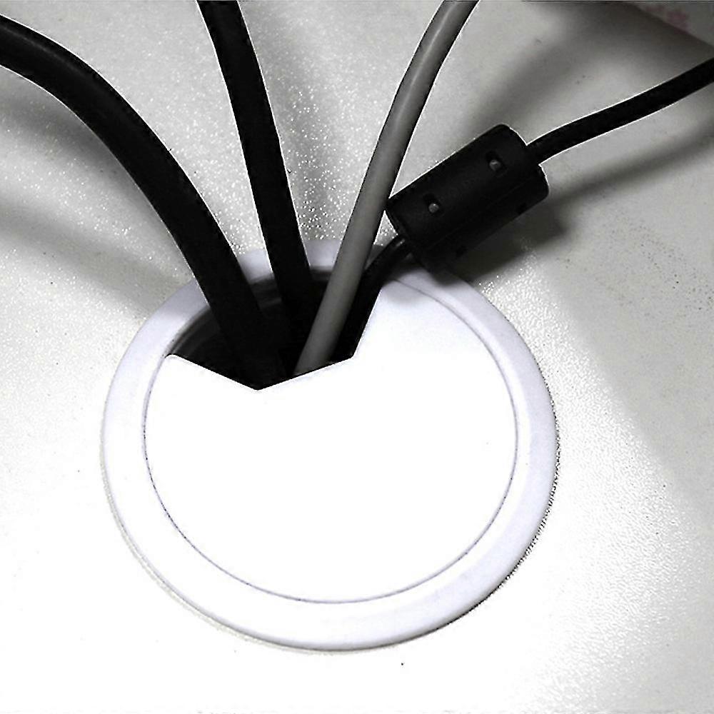 Round Computer Desk Cord Grommet Pc Desk Cable Wire Hole Cover 60mm ...