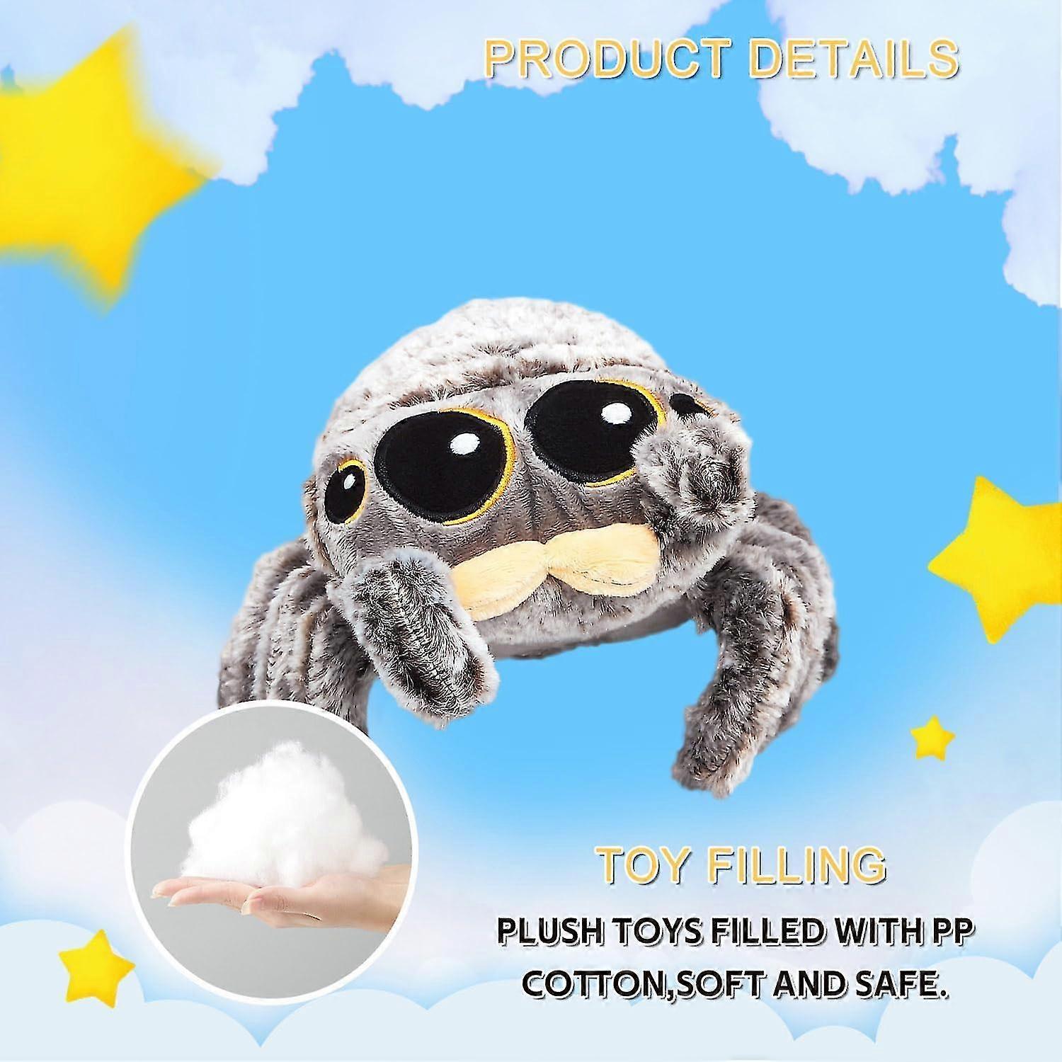 Spider Plush 6.9 inch - Spider Stuffed Animal:Great Jumping Cute Spider ...