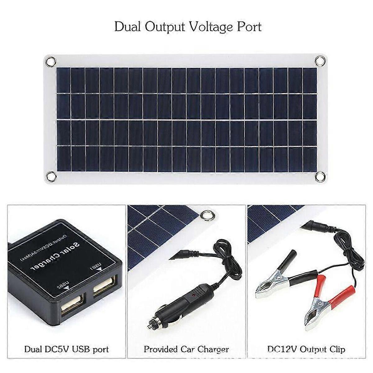 Panneau Solaire 300W 12V, Kit de Panneau Solaire, Chargeur de Batterie Kit avec rgulateur de ...