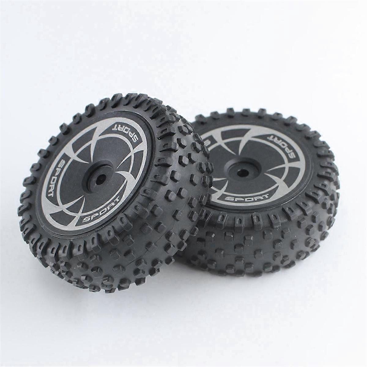 2pcs Remote Control Car Tire Parts for 144016 Front Wheel Set (Narrow ...