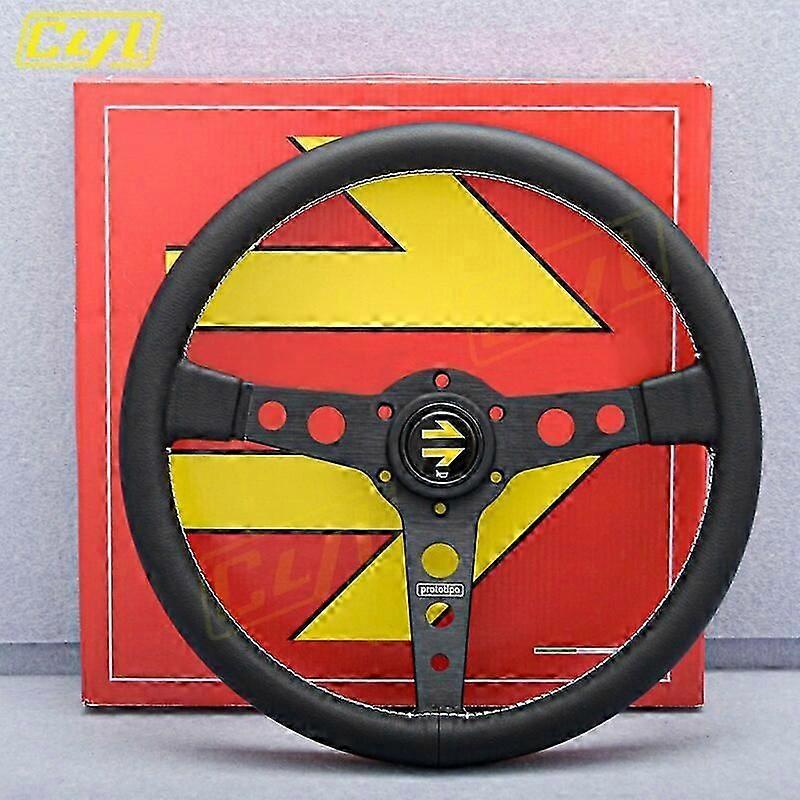 Jdm Car Accessories Black Leather Steering Wheel Jdm Prototipo Style ...