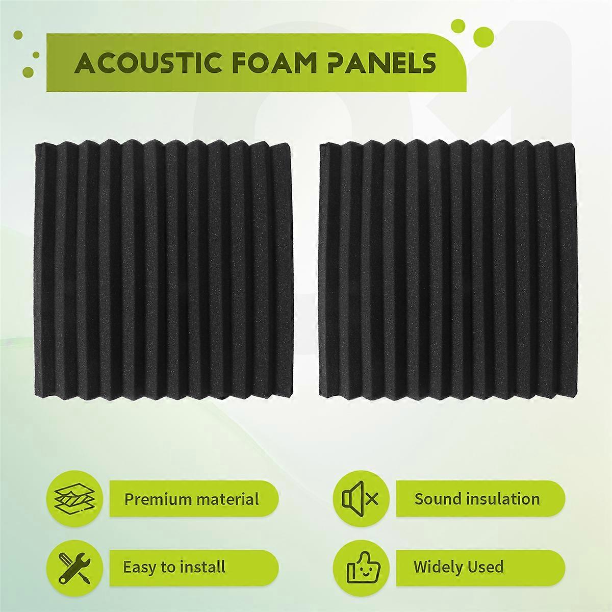 12 Pack Self-Adhesive Acoustic Panels, Sound Proof Foam Panels, High ...